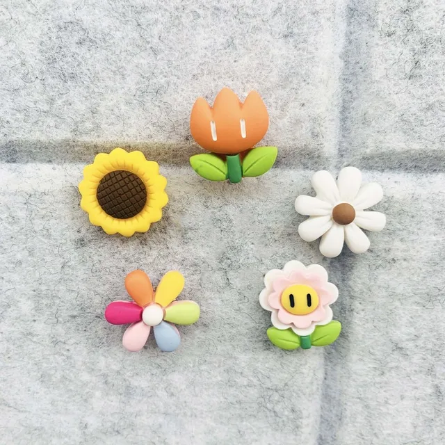 5Dbs Pushpins Aranyos Színes Napvirág Push Tollok Dekoráció Fal Parafa ...