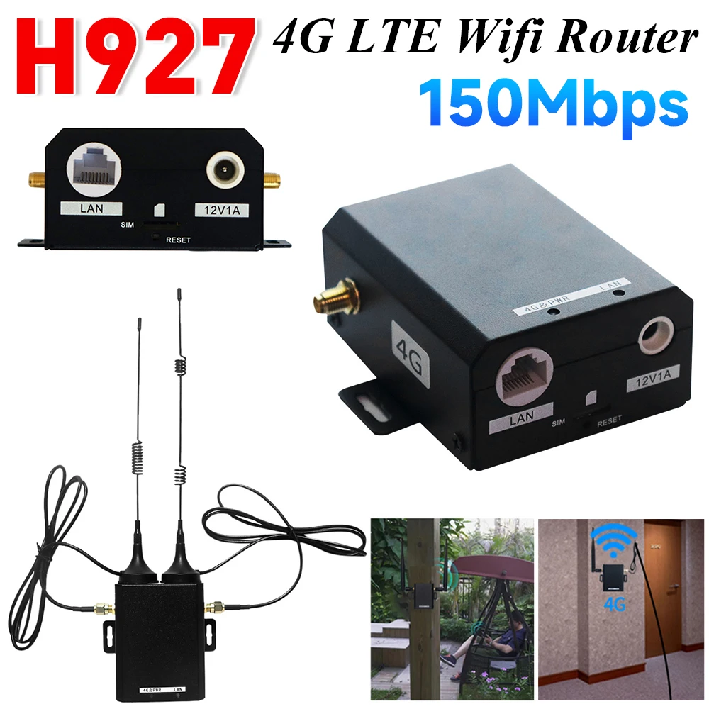 H927 Industrial Grade 4G LTE WiFi Router 150Mbps Wireless Router with ...