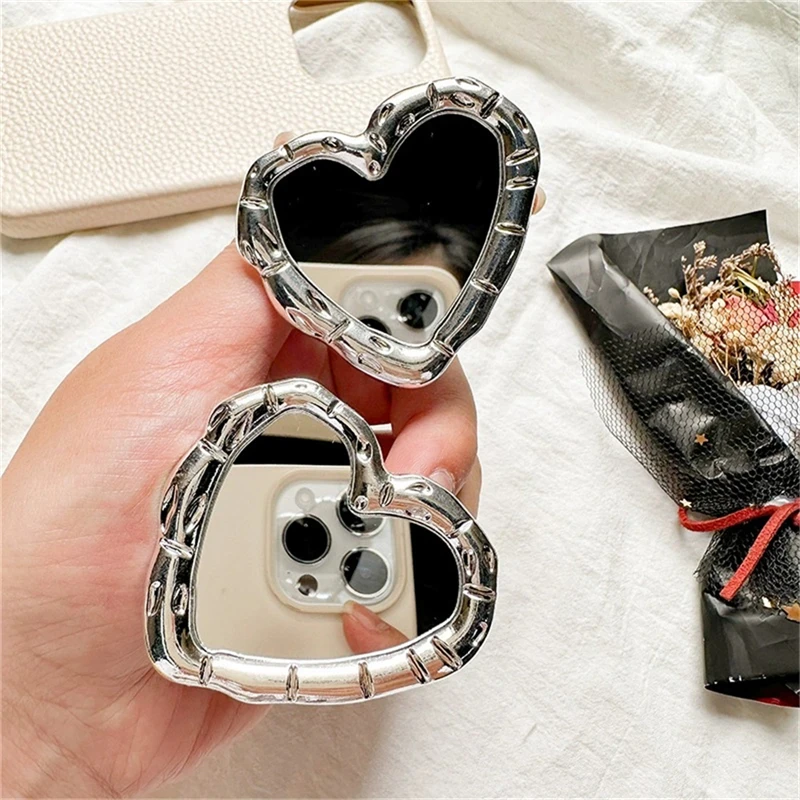 Korea-Luxury-Silver-Heart-Grip-Tok-Griptok-Mirror-Finger-Holder-Ring ...