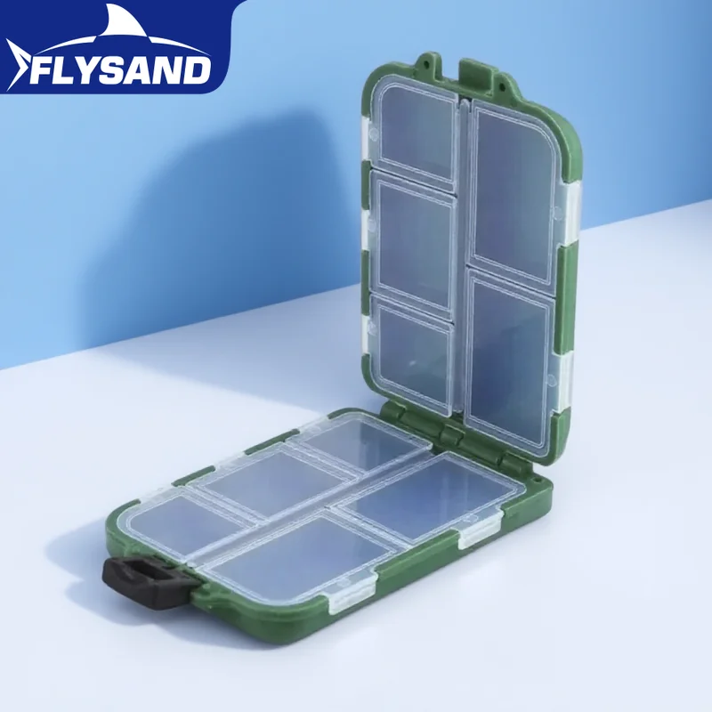 10 Compartment Plastic Fishing Bait Box Mini Storage Case Portable ...