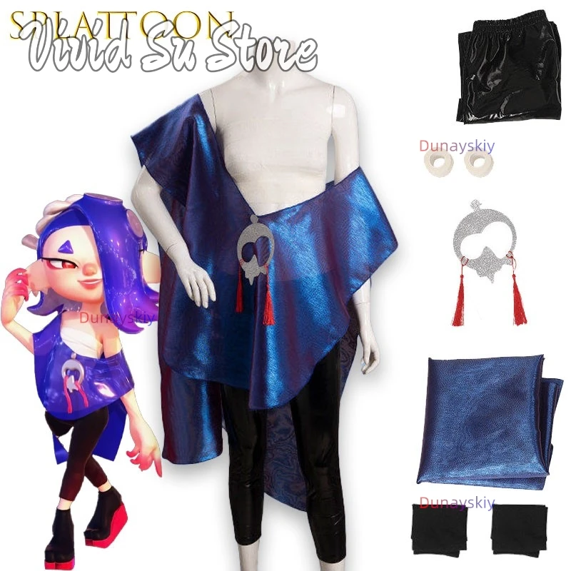 Splatooning Callie Marie Frye Shiver Dress Jumpsuit Cosplay ...