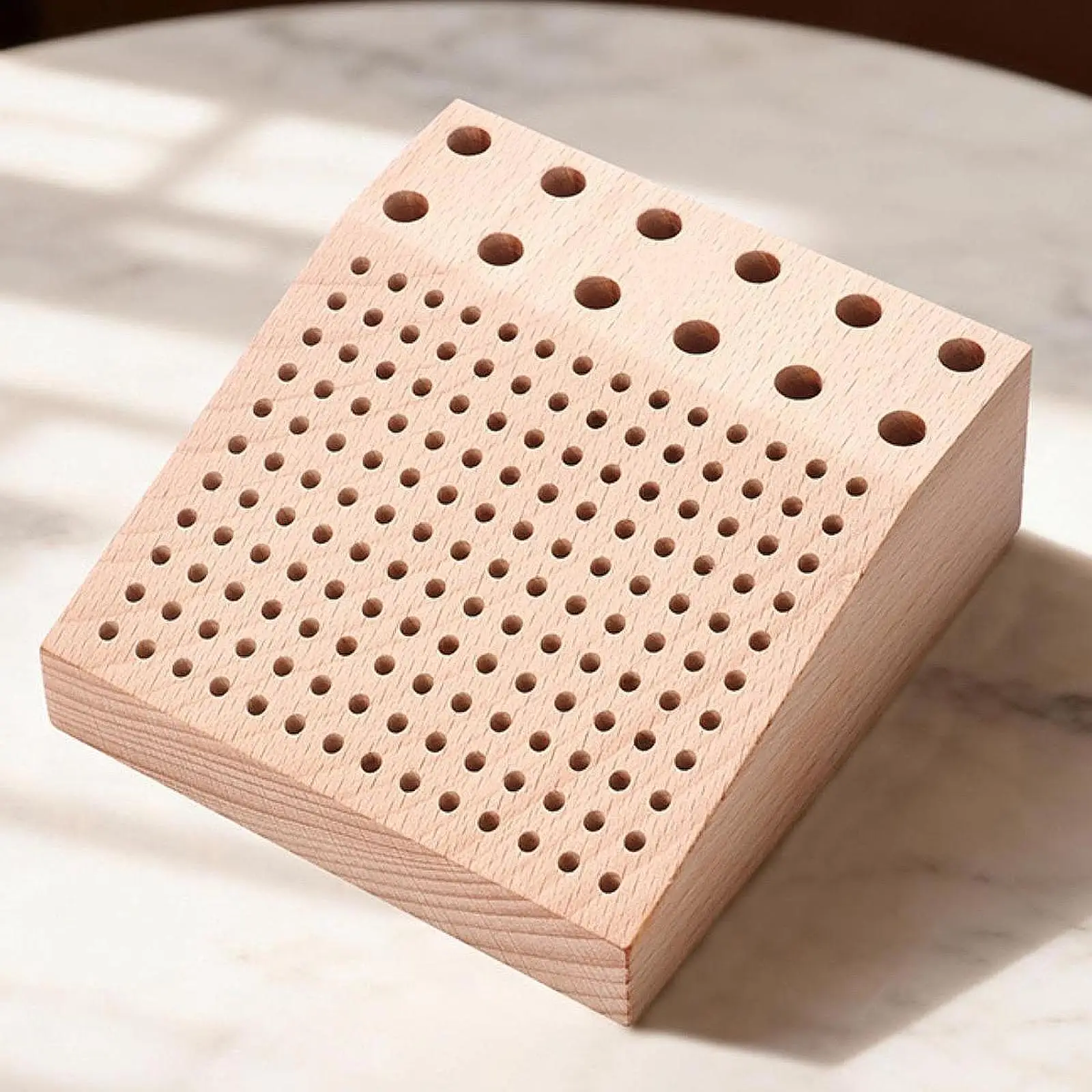 Bit Organizer 166 Hole Container Polishing Heads Large Capacity Wood ...