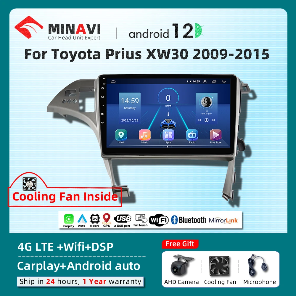 10-Android-Player-For-Toyota-Prius-XW30-2009-2010-2011-2012-2013-2014 ...
