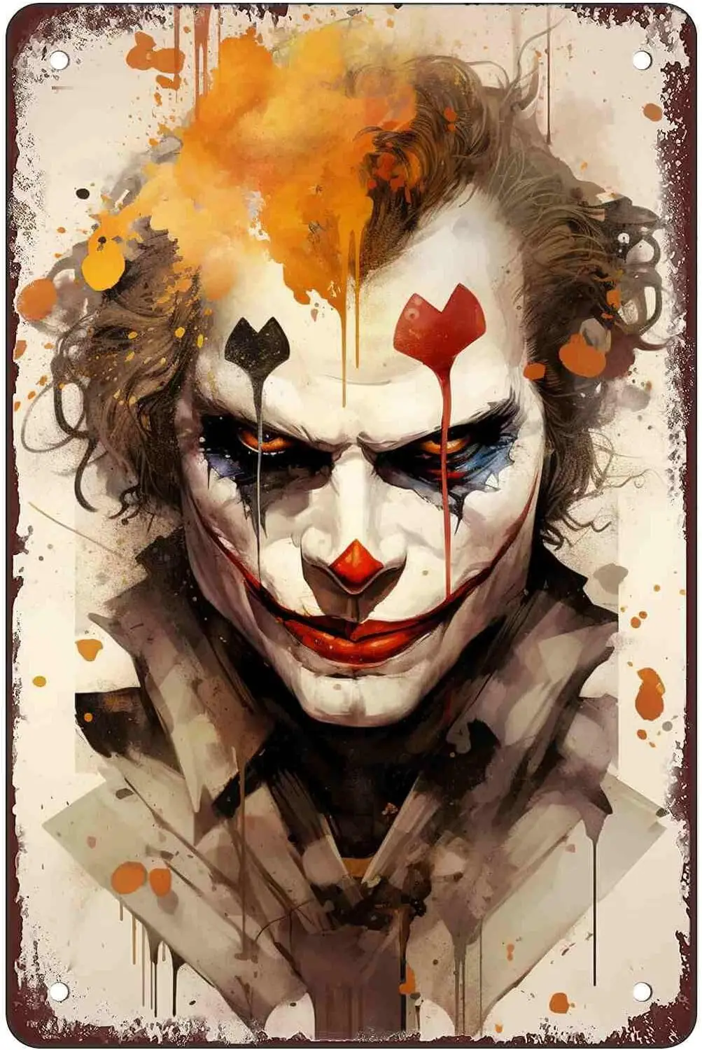 clown-playing-card-game-Funny-Tin-Sign-Bar-Pub-Diner-Cafe-Wall-Decor ...