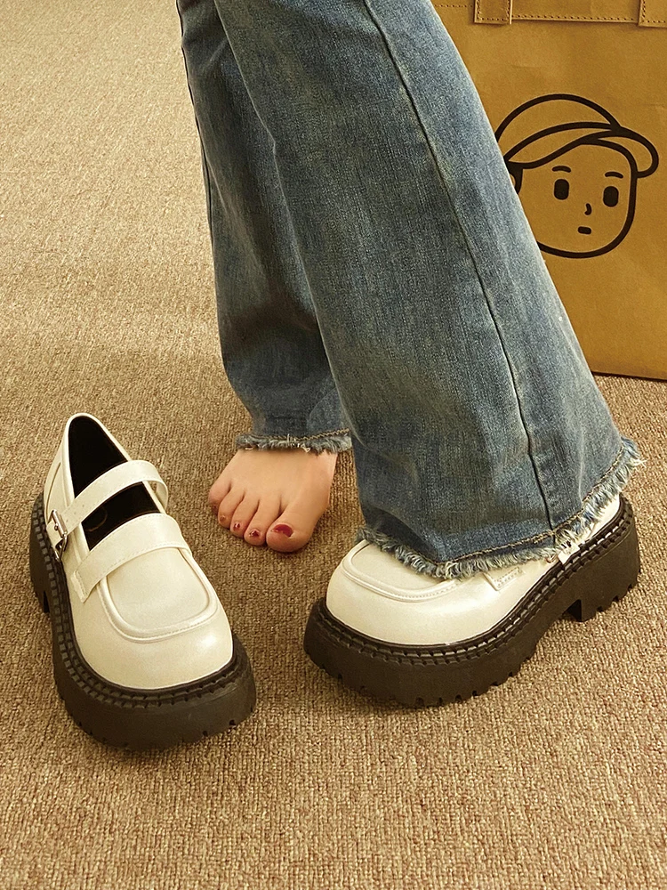 Zuecos-Oxford-planos-para-mujer-zapatos-con-plataforma-vestido-de ...