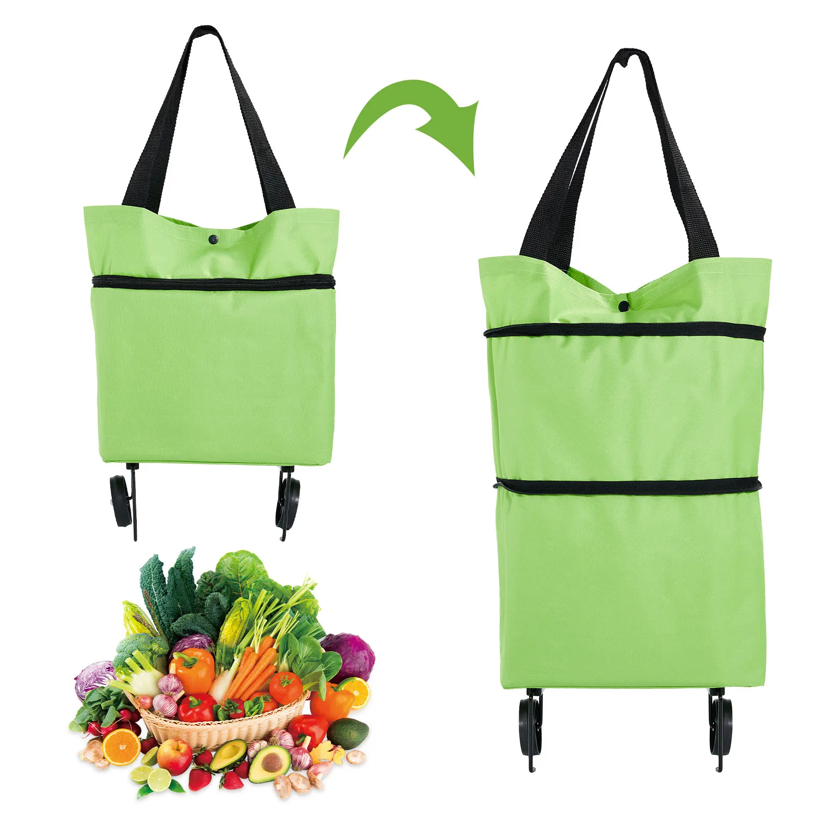 Grocery Bag With Wheels