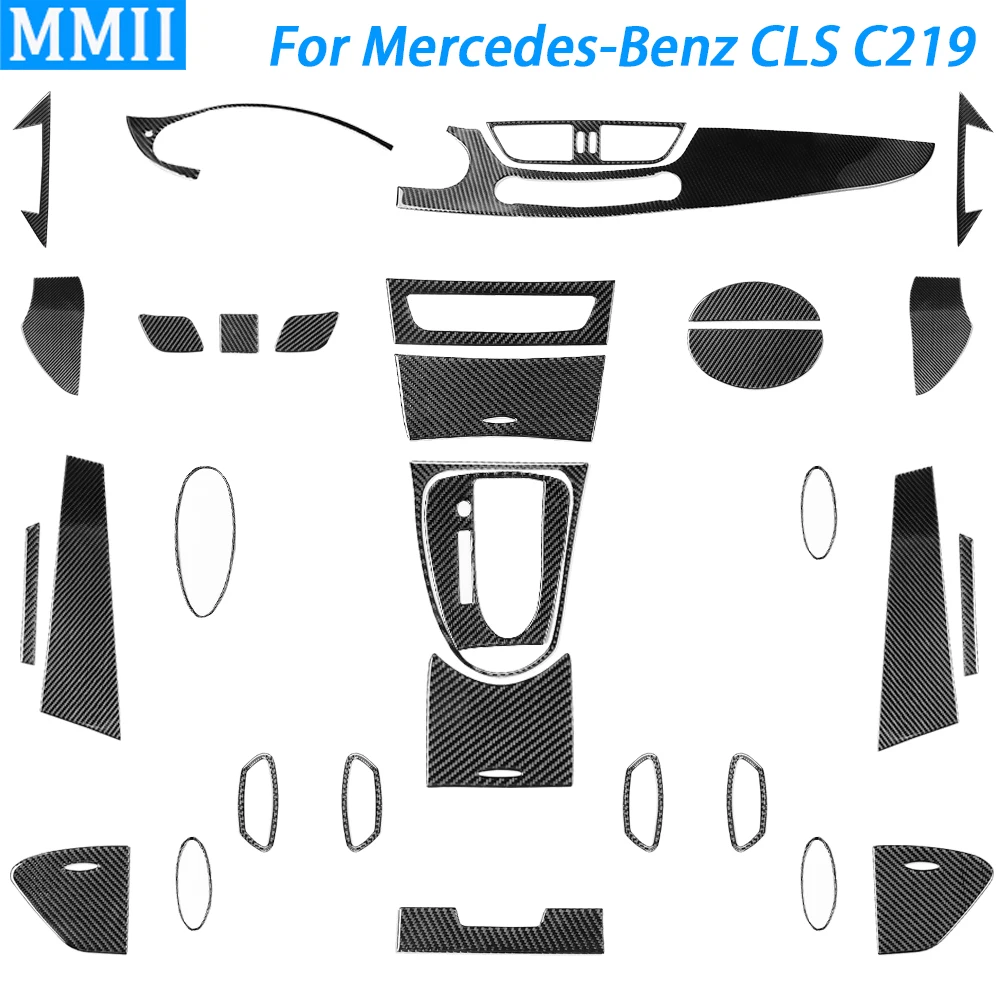 For-Mercedes-Benz-CLS-C219-2004-2009-Carbon-Fiber-Gear-Shift-Window ...