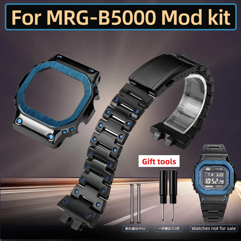 MRG-B5000 Mod kit for Casio G-SHOCK 3501 MRG-B5000BA-1 stainless steel ...
