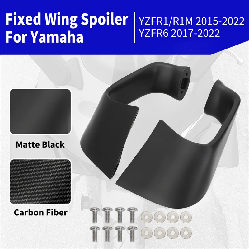Spoilers Yamaha R6 2017 Motorcycle Wings | Yamaha R6 Accessories ...
