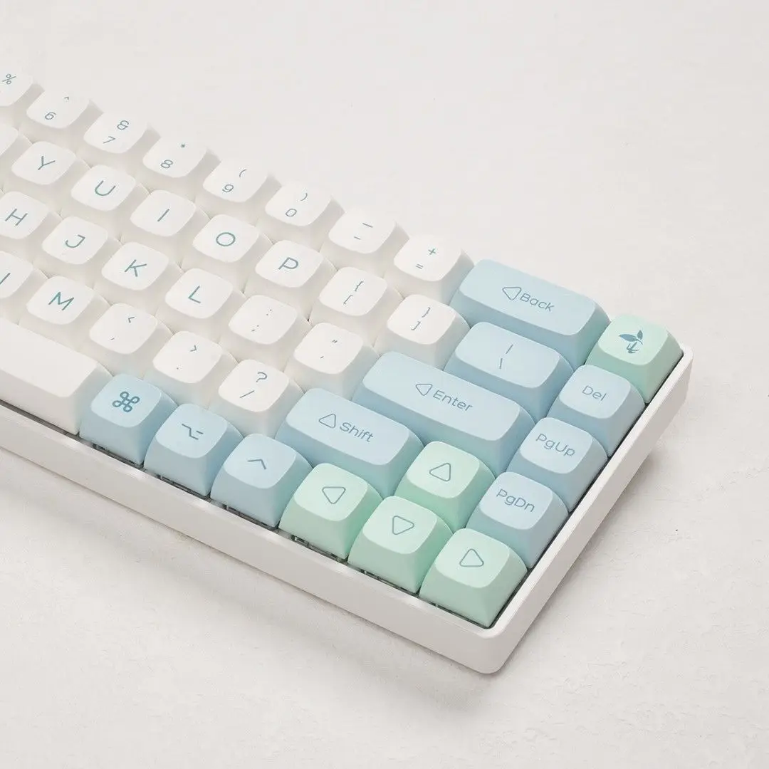 Ice Crystal Mint PBT Keycaps Profile XDA Dye-Sub English 137 Keys for ...