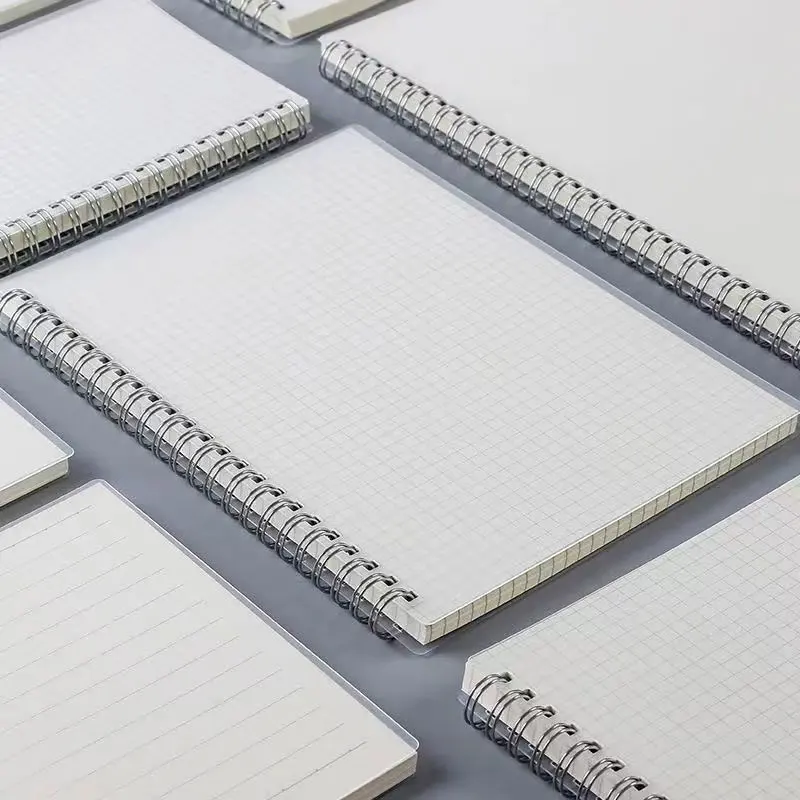 A5-B5-Spiral-Coil-Notebook-80-Sheets-Binder-Planner-With-Transparent ...