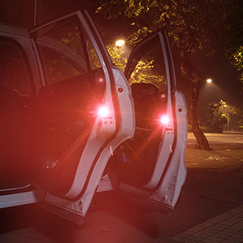 LED-Car-Door-Opening-Warning-Lights-Wireless-Magnetic-Induction-Strobe ...