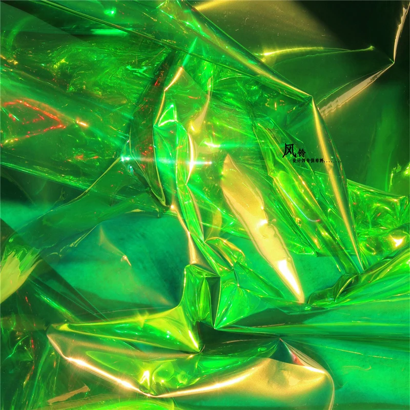 0-2mm-Green-Reflective-TPU-Fabric-PVC-Waterproof-DIY-Background-Decor ...