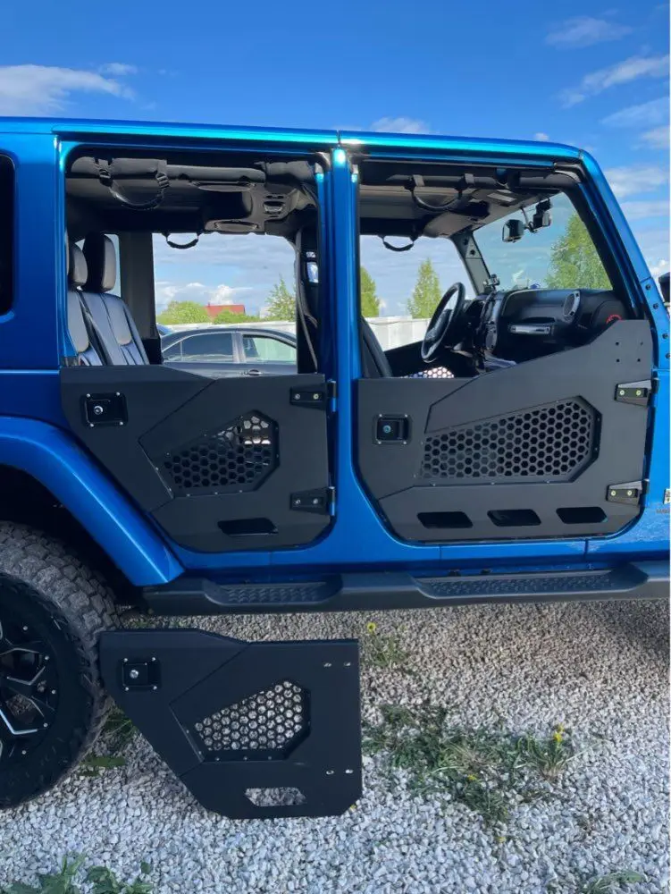 Portas tubulares SXMA com espelho de visão lateral OffRoad Summer Doors ...