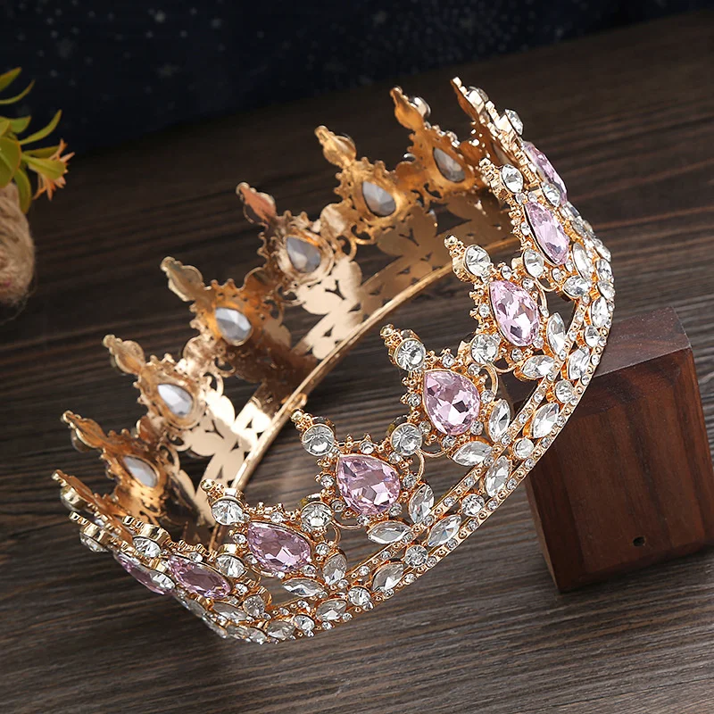 European-Cross-border-Baroque-Round-Tiara-Alloy-Tiara-Internet ...