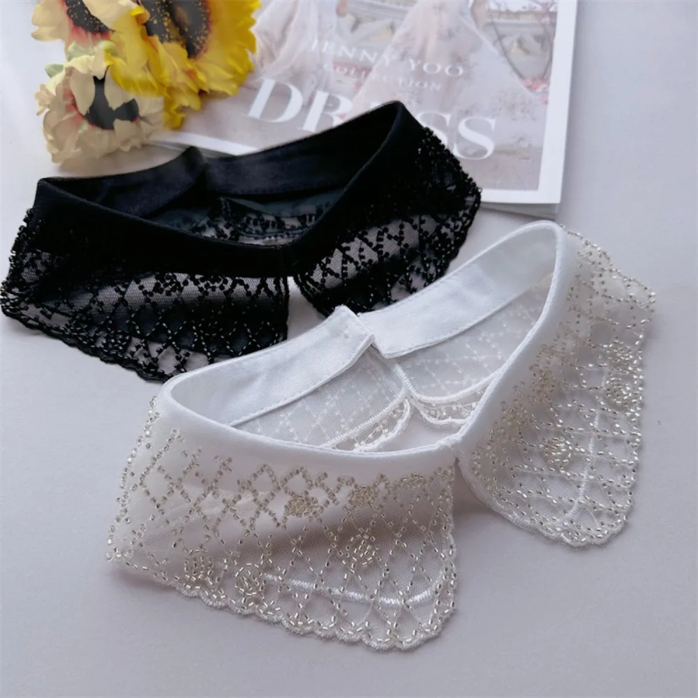 Fashion-Embroidered-Bead-Collar-Women-s-Lace-Collar-Clothing-Accessory ...