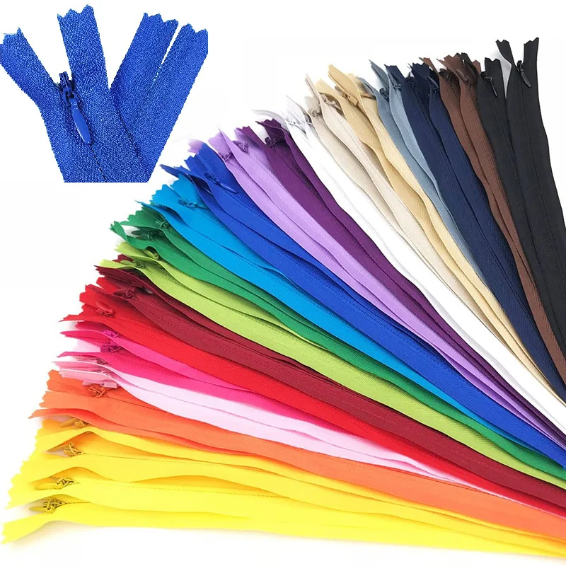 10PCS-Nylon-Invisible-Zippers-Coil-Zipper-Tailor-For-Handcraft-Sewing ...