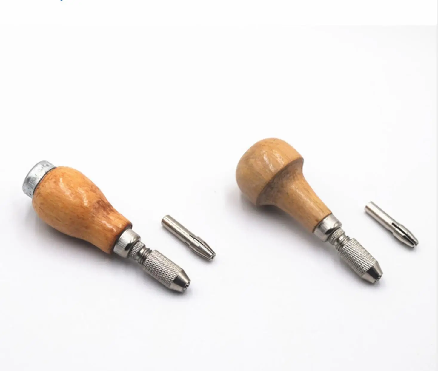 Jewelers Pin Vise Vice Wooden Handle with Chuck Twisting Wire Wrapping ...