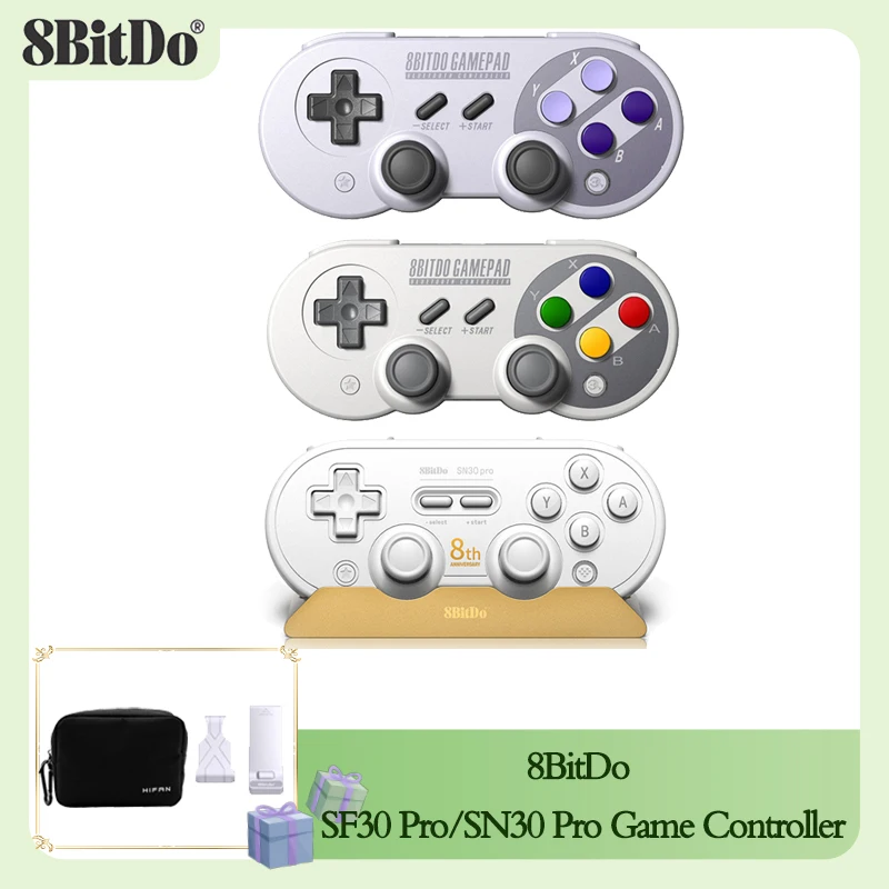 8bitdo sf30 pro sn30 pro controlador de jogo sem fio bluetooth gamepad joystick para windows ...