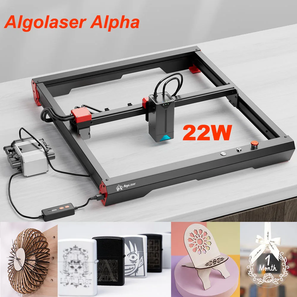 AlgoLaser-Alpha-22W-Laser-Engraving-Cutting-Machine-Smart-Air-Pump-APP ...