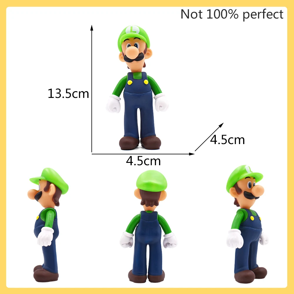 Figura de acción de Super Mario Bros Luigi, modelo de juguete de Bowser ...