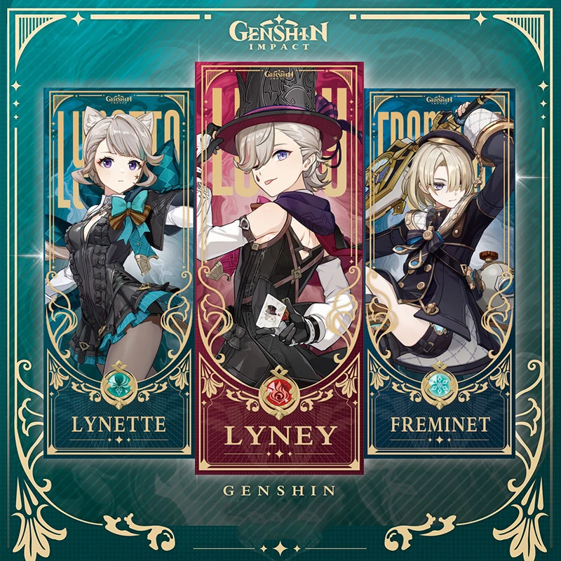 Genshin-Impact-Collection-Cards-Games-Fontaine-Lyney-Lynette-Freminet ...
