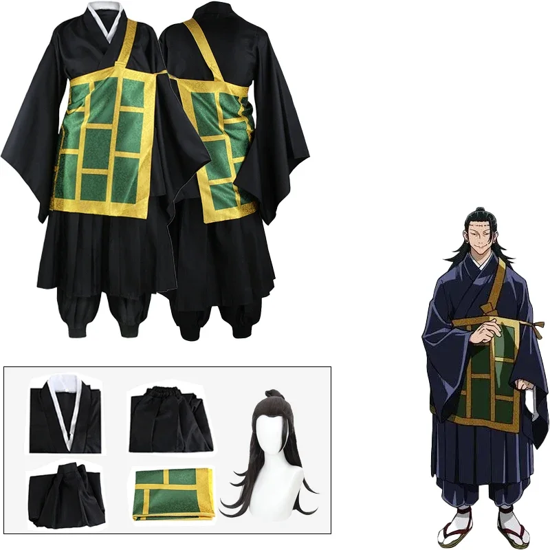 Anime-Jujutsu-Kaisen-Geto-Suguru-Cosplay-Costume-Kimono-Black-Blue ...