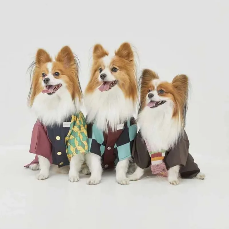 Disfraz-de-perro-Demon-Slayer-japon-s-Original-Kimono-Tanjirou-ropa ...