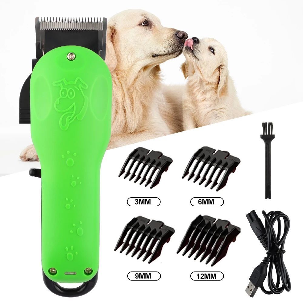 Professional Dog Hair Clipper USB Rechargeable Puppy Pet Trimmer Cat ...