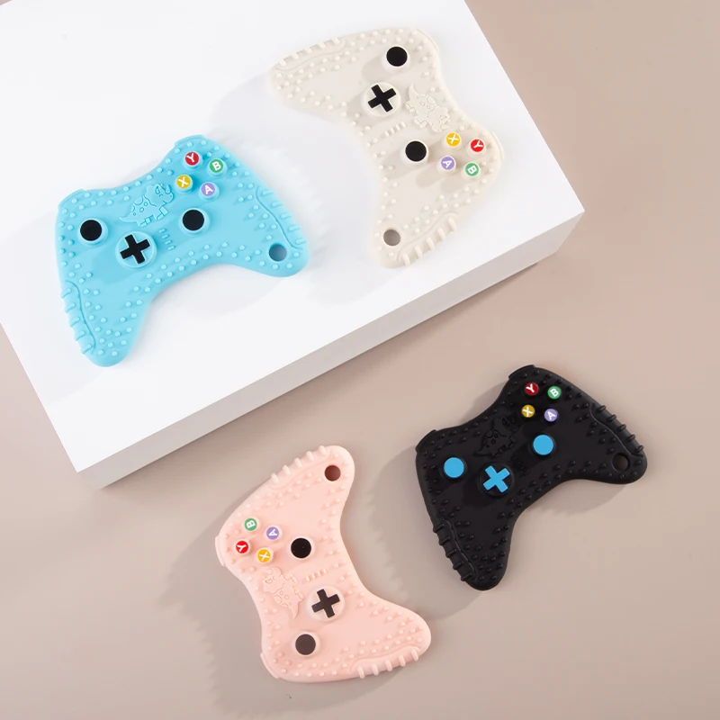 Creative-Silicone-Baby-Teething-Toys-Remote-Control-Game-Controller ...