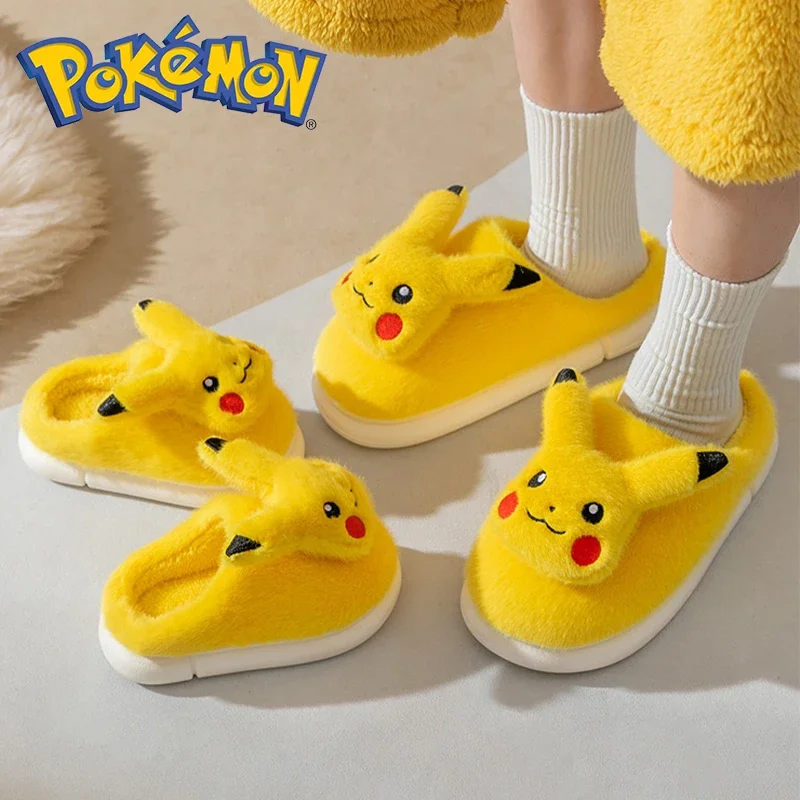 Pikachu-Cotton-Slippers-Boys-Girls-Shoes-Cartoon-Cute-Non-Slip-Warm ...