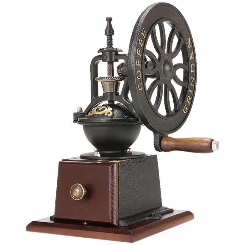 Retro Coffee Machine Hand Espresso Bean Manual Grinder Mini Mill For ...