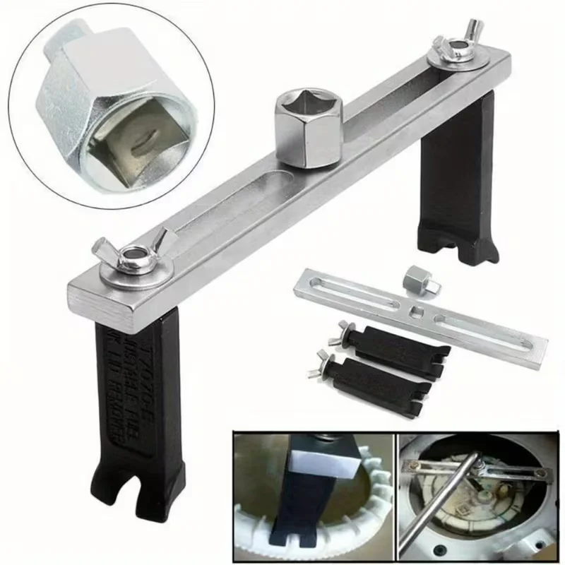 2 Jaw Wrench Tools For Car Oil Tank Cover Lever Remover Fuel Pump Lid ...