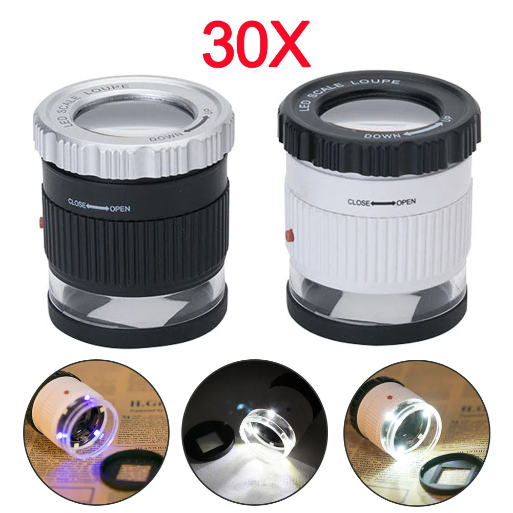 30X-Cylindrical-Scale-Magnifying-Glass-Adjustable-Optical-Glass ...