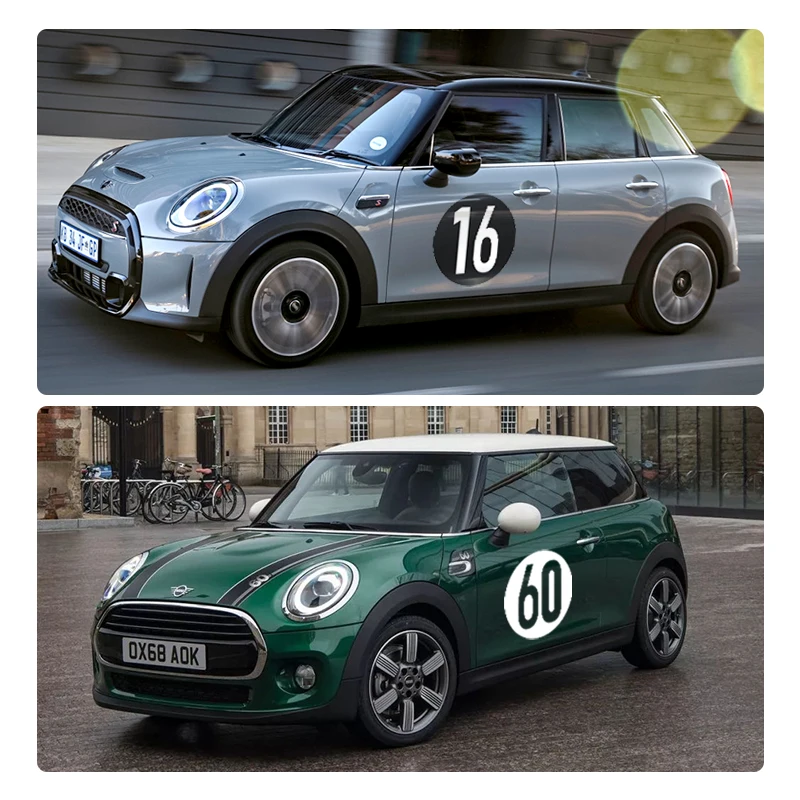 Calcomanía personalizada con número lateral de puerta de coche ...