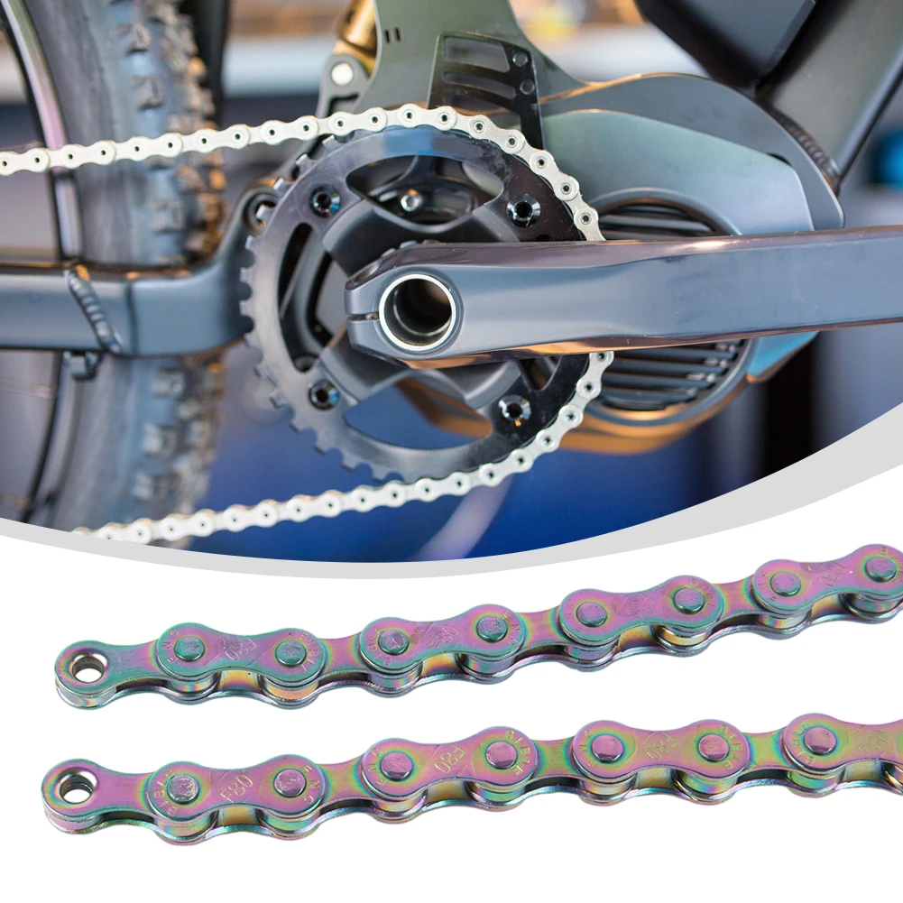 8-9-10Speed-Bicycle-Chain-116-Rainbow-Chain-High-Strength-Steel-MTB ...