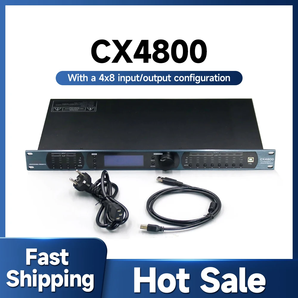 CX4800-4-In-8-Out-Professional-Digital-Audio-Processor-DriveRack-Compatible-Original-Software ...