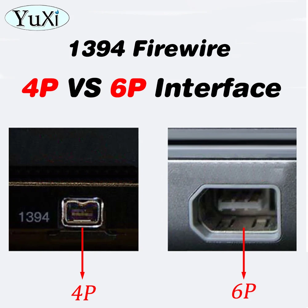 Câble de données Firewire USB vers 4P 6P vers 1394,câble de connexion IEEE 1394 pour caméscope ...