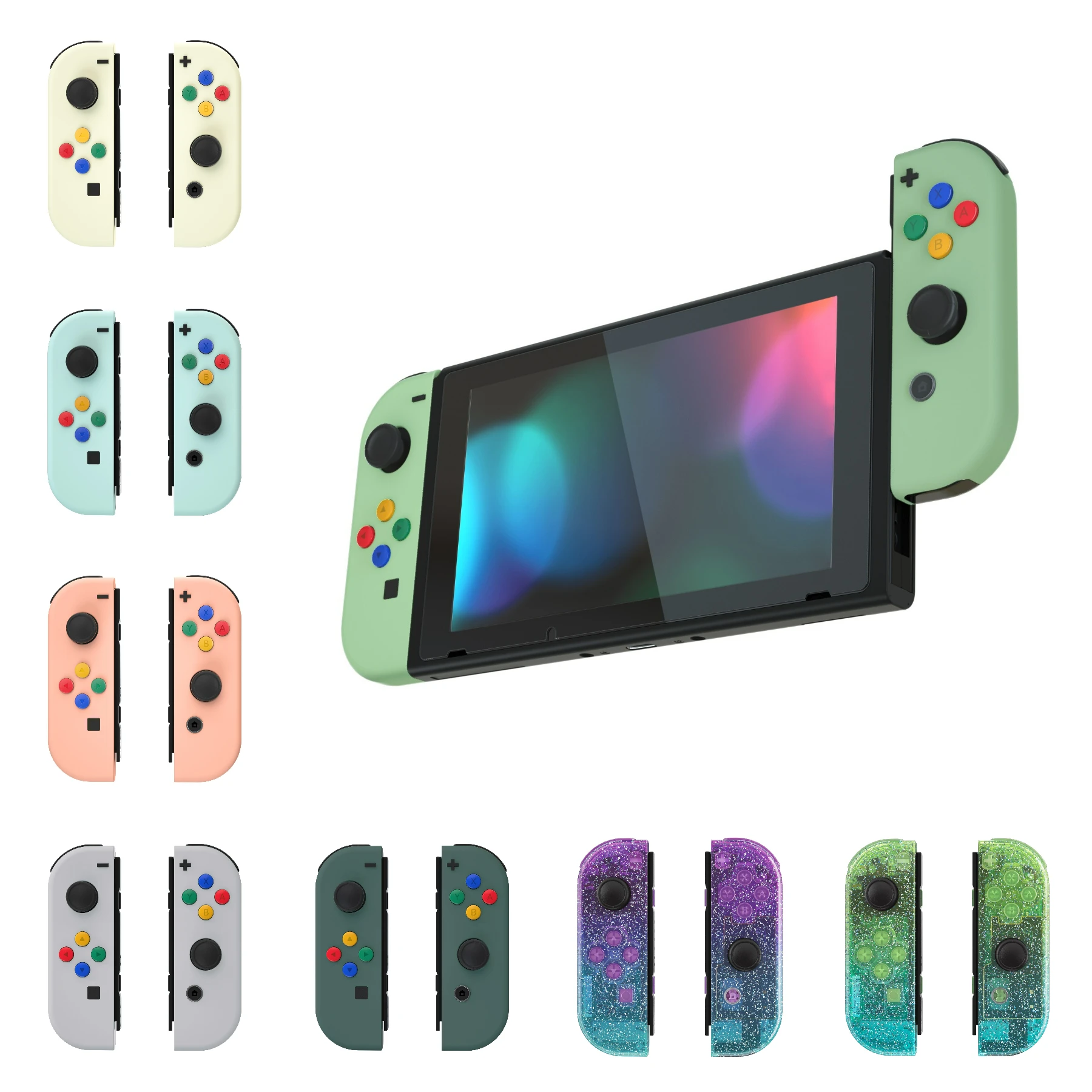EXtremeRate-carcasa-de-repuesto-DIY-para-NS-Switch-JoyCon-y-OLED-JoyCon ...