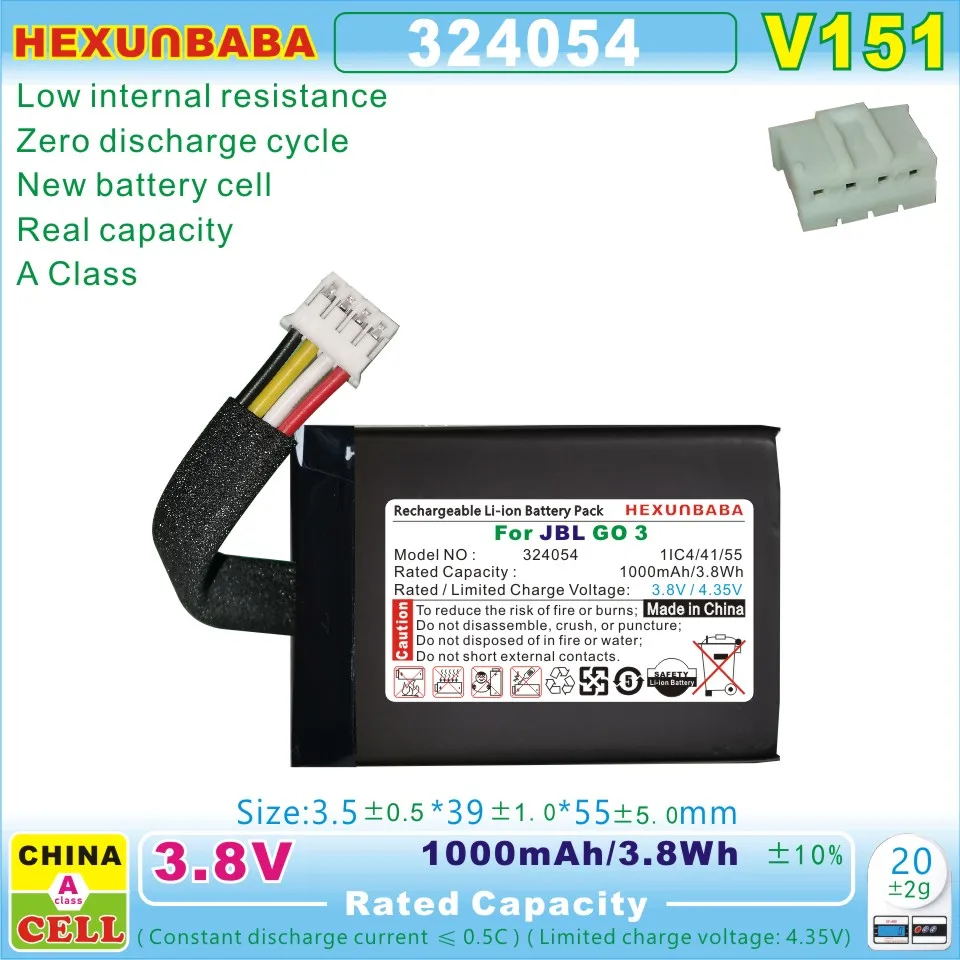 GSP383562-324054-3-7V-800mAh-1000mAh-Polymer-Li-Ion-Battery-for-Spealer ...