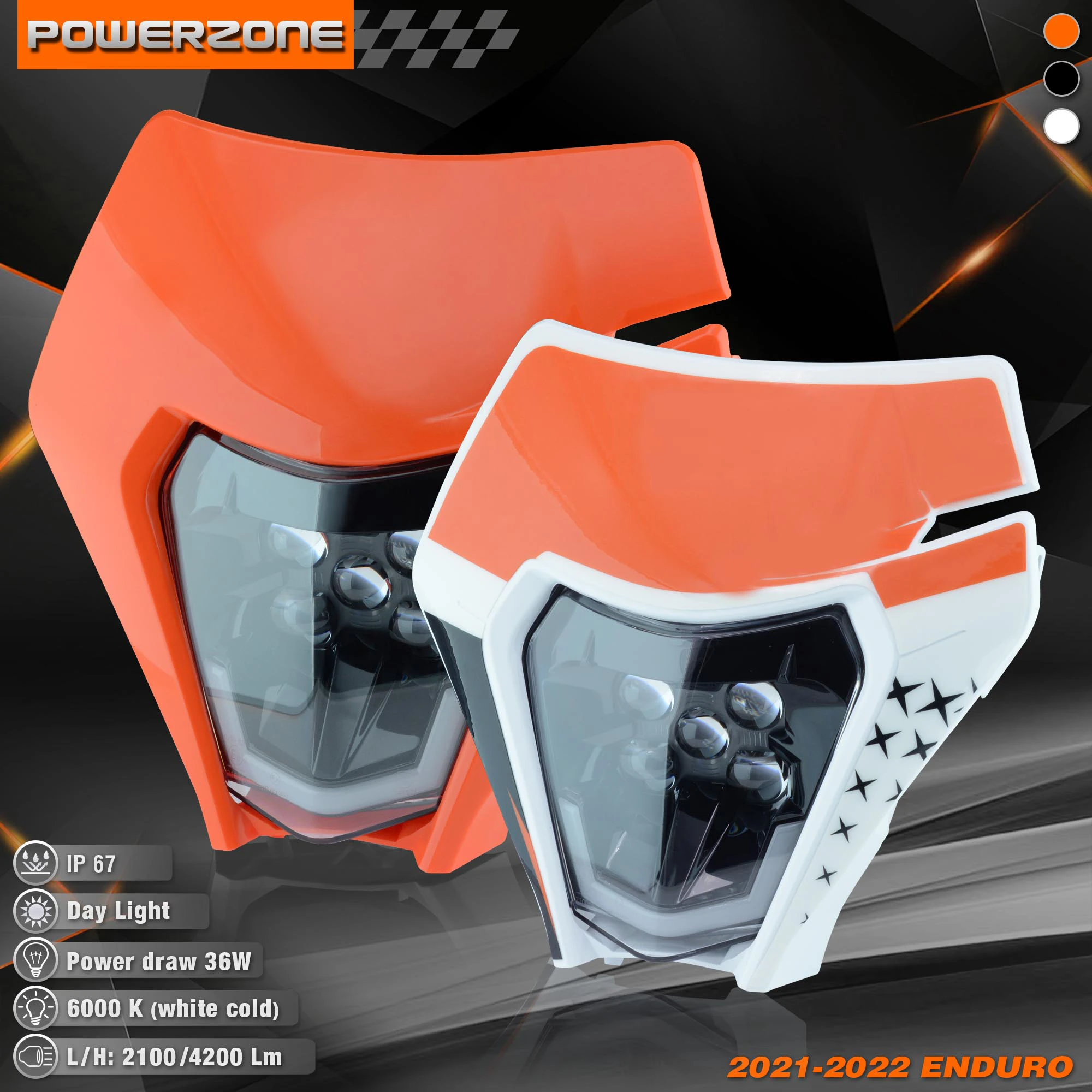 Led Headlight Motorcycle Fairing | Enduro Motorcycle Led Headlight ...