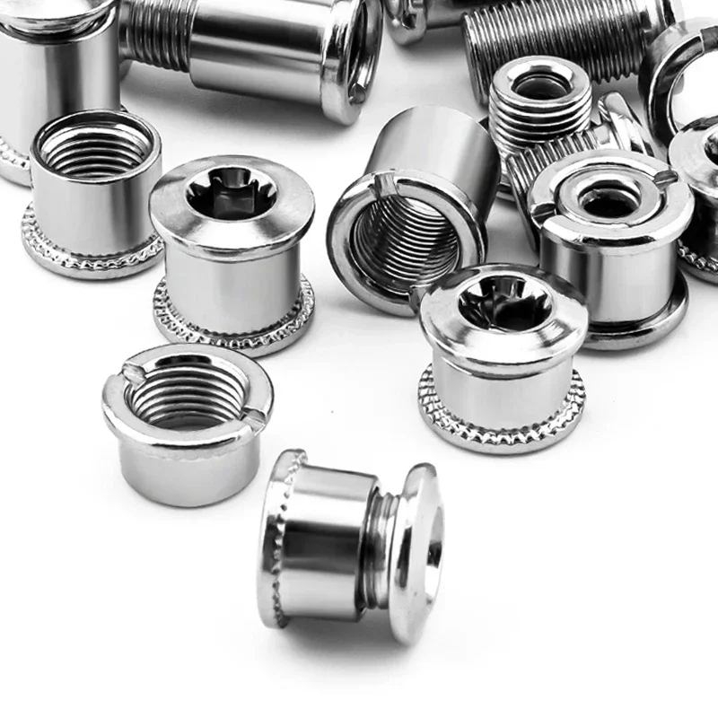 5PCS Chainring Bolts Bike Single Double Three Disc Chainring Nut ...