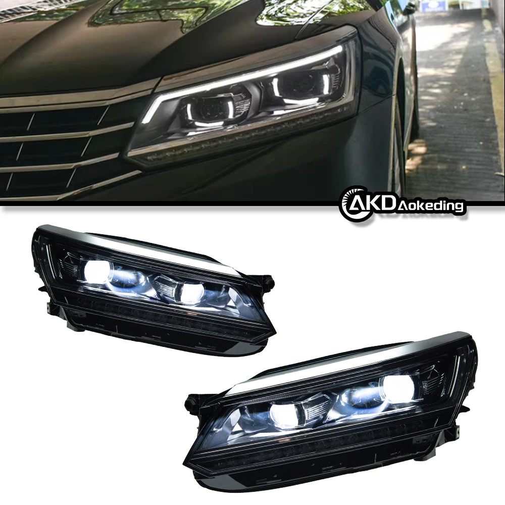 Auto Parts For Passat B8 Headlights 2016-2018 US latest Styling LED ...