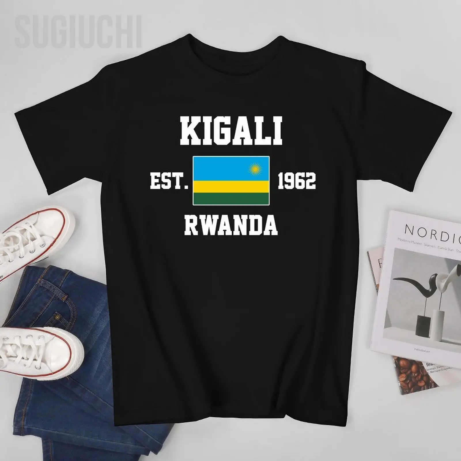 Patriotic-Flag-Rwanda-EST-1962-Kigali-Men-Tshirt-Tees-T-Shirt-O-neck-T ...