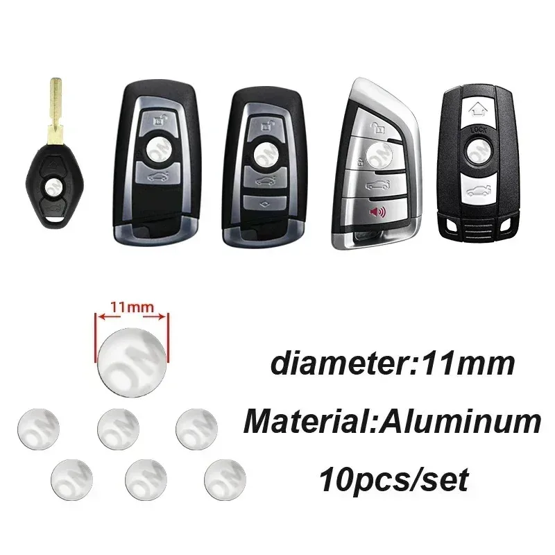 11/14mm Car Remote Key Fob Badge Button Sticker For BMW M Power M3 M5 ...