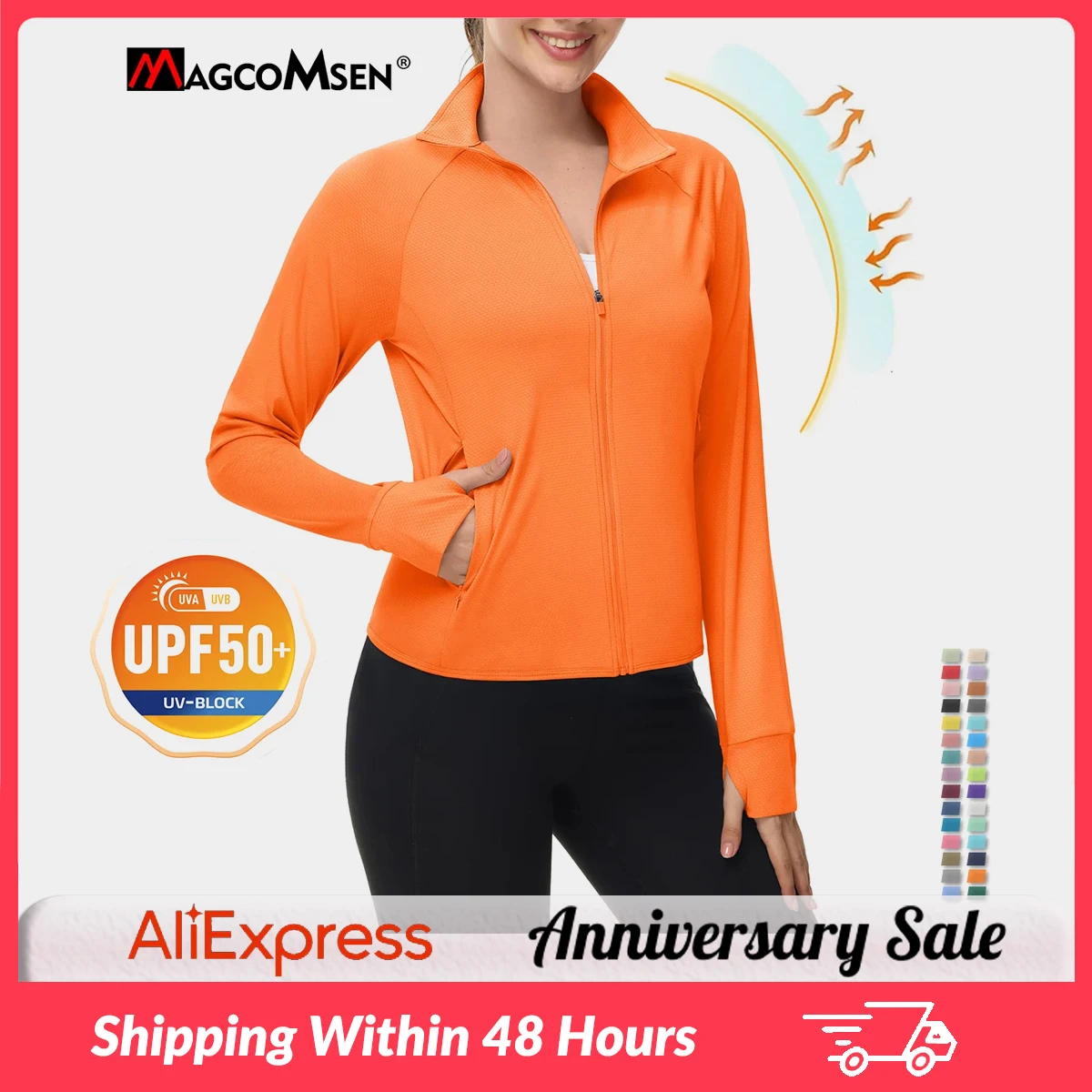 MAGCOMSEN-Women-s-UPF-50-Lightweight-Athletic-Rash-Guard-Jackets ...