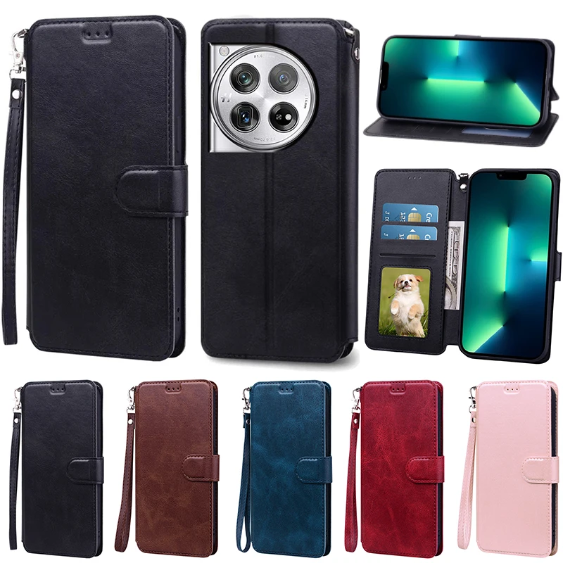 For-OnePlus-12-CPH2573-Case-Protect-Wallet-Leather-Flip-Cover-for ...