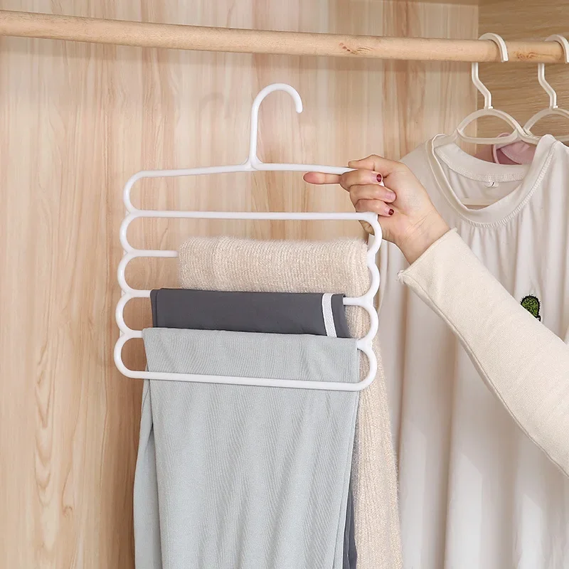 Multi-functional-Five-Pants-Rack-Coat-Rack-Multi-layer-Space-saving ...