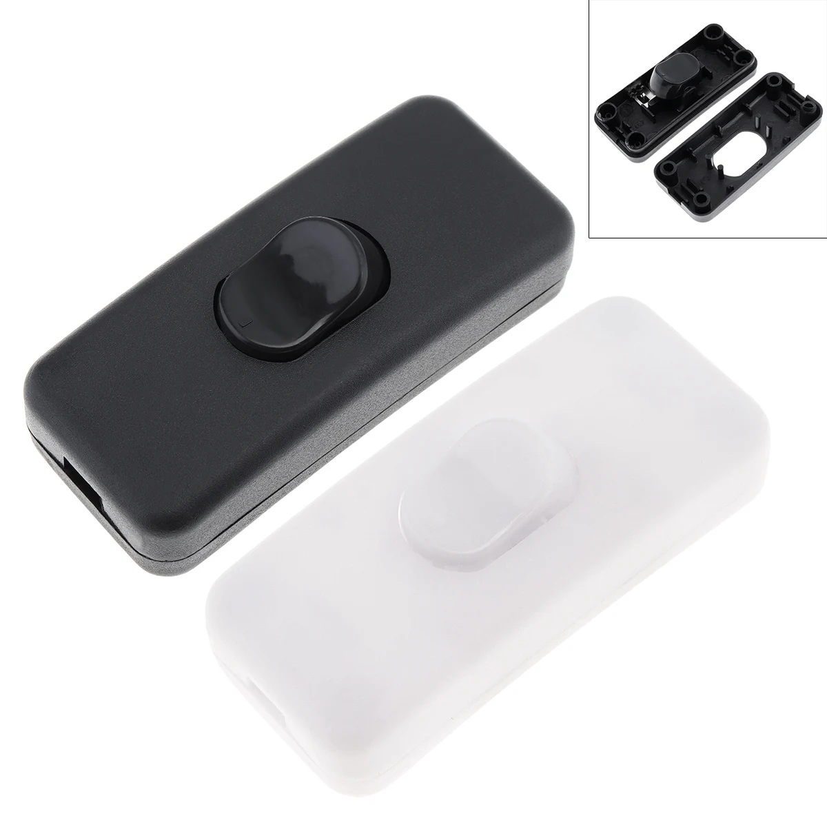 Black /White 303 Switch Halfway Rocker Push Button Rocker Switch Table ...