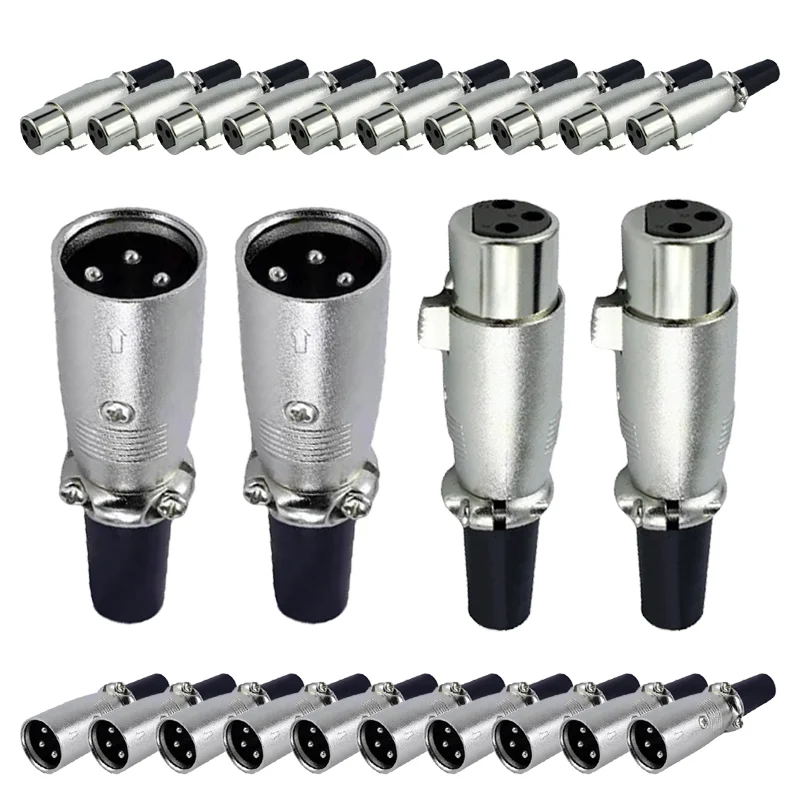 5-20PCS-3Pin-4Pin-5Pin-XLR-plug-head-microphone-Japanese-style-faucet ...